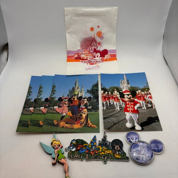 Disney | Accents | Vintage Walt Disney World Bag Postcards And Magnets ...